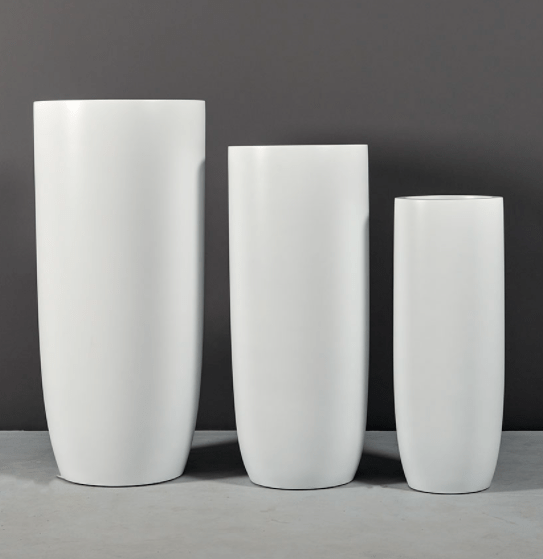 Tall Narrow Round Fiberglass Container for Indoor and Outdoor Use – LDF ...